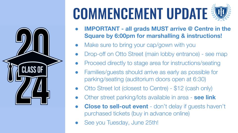 Class of 2024 Commencement Update (Tuesday, June 25th) (Laurel Heights ...